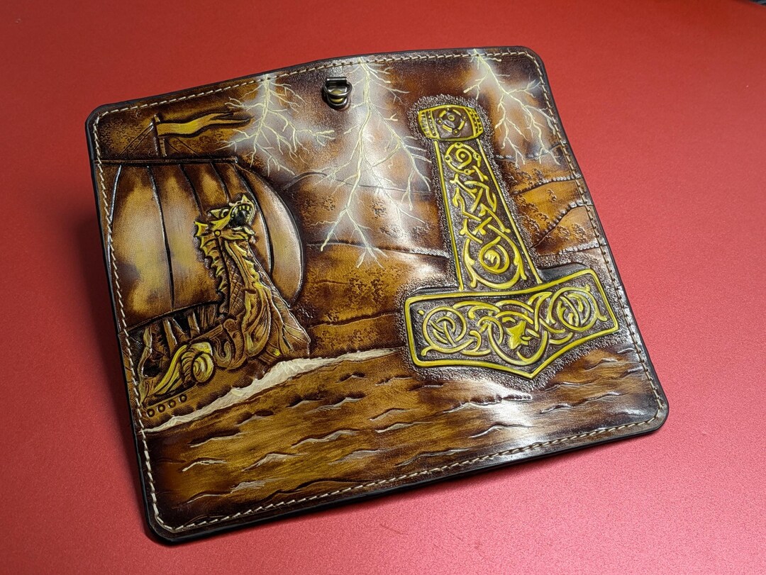 Thor Hammer, Mjolnir, Longship, Viking Ship Drakkar, Celtic Design ...