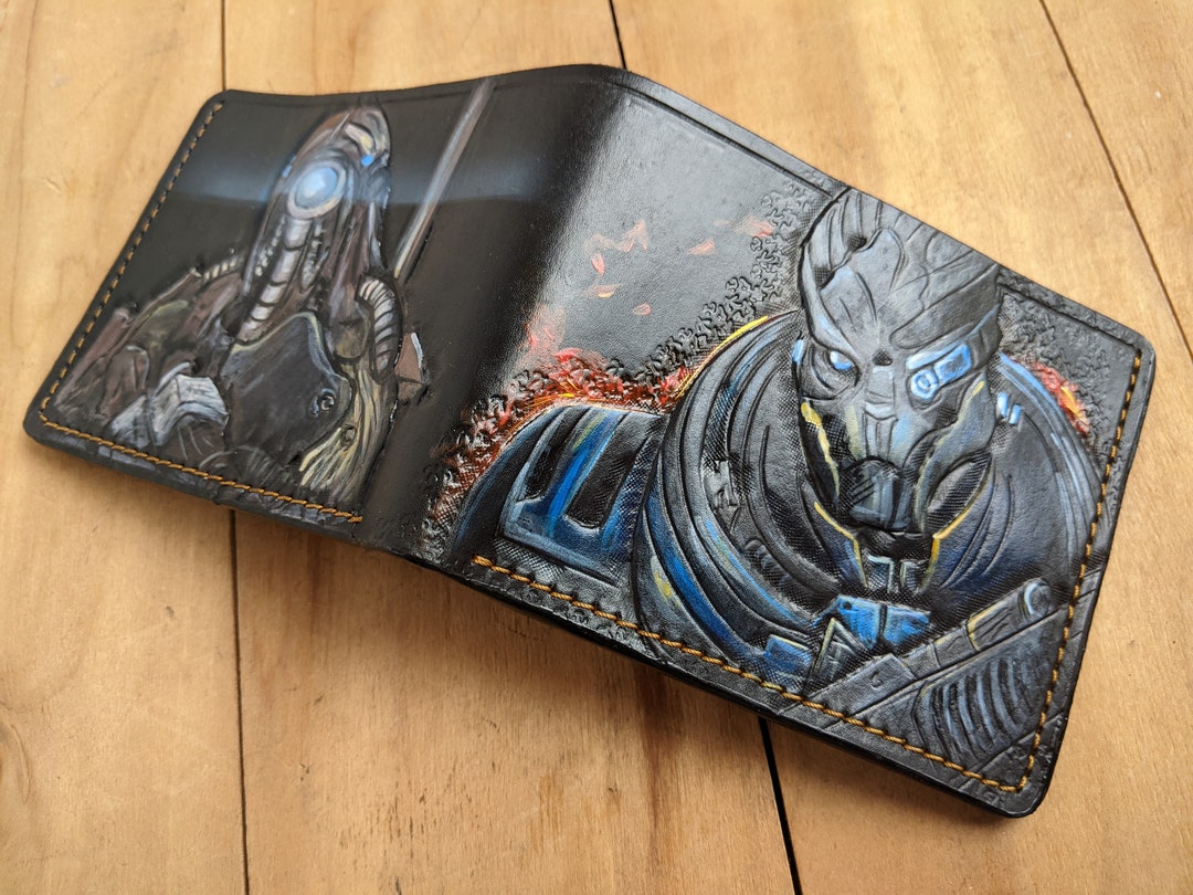 Mass Effect, Legion, Video Game, Men's 3D Genuine Leather Wallet ...