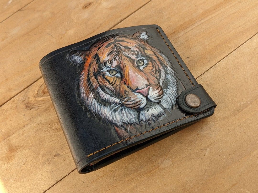 Bengal Tiger, Animal, Siberian Tiger, Men's 3D Genuine Leather Wallet ...