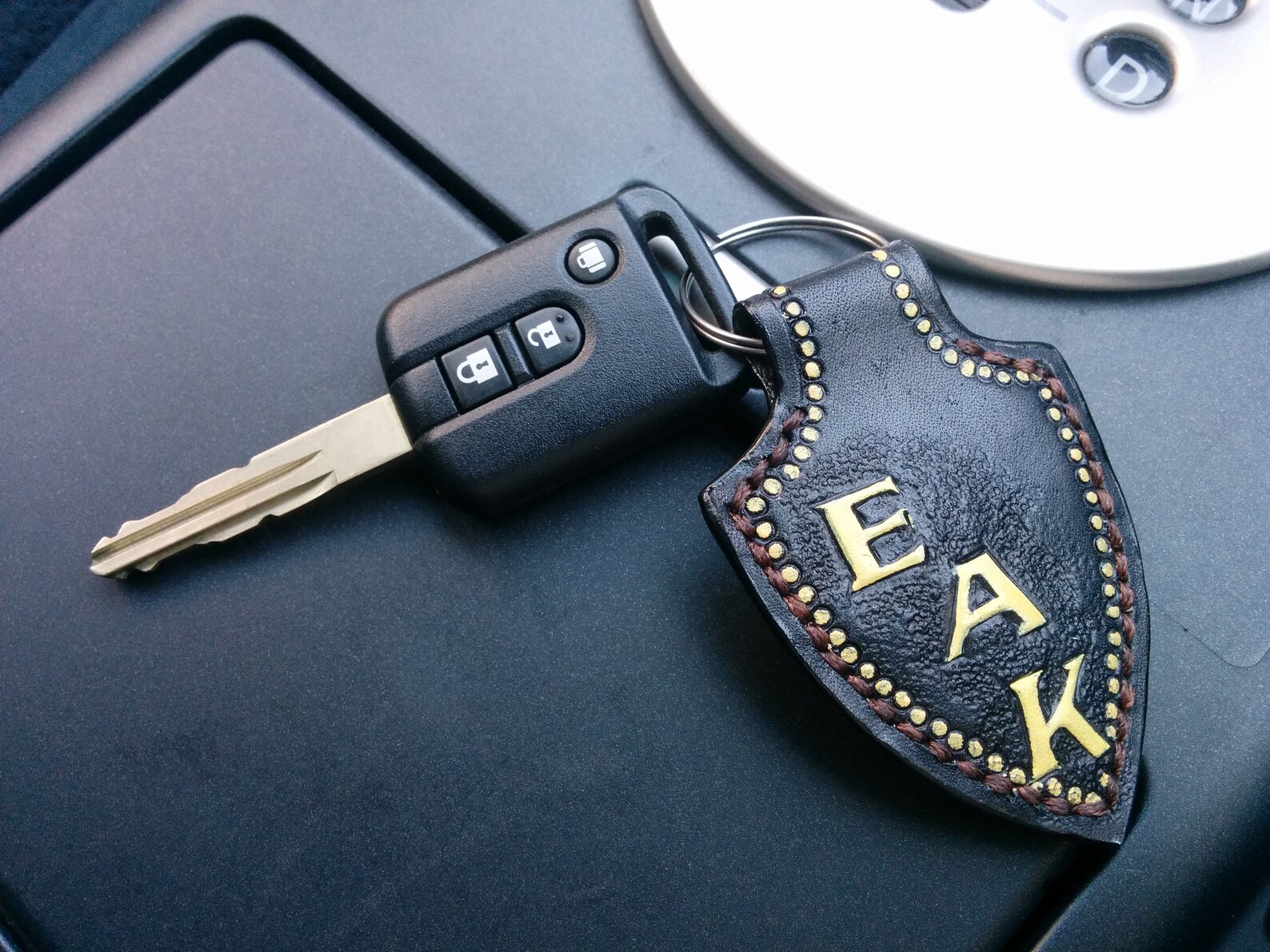 American Bald Eagle Owner's Initials 3D Genuine Leather - Etsy UK