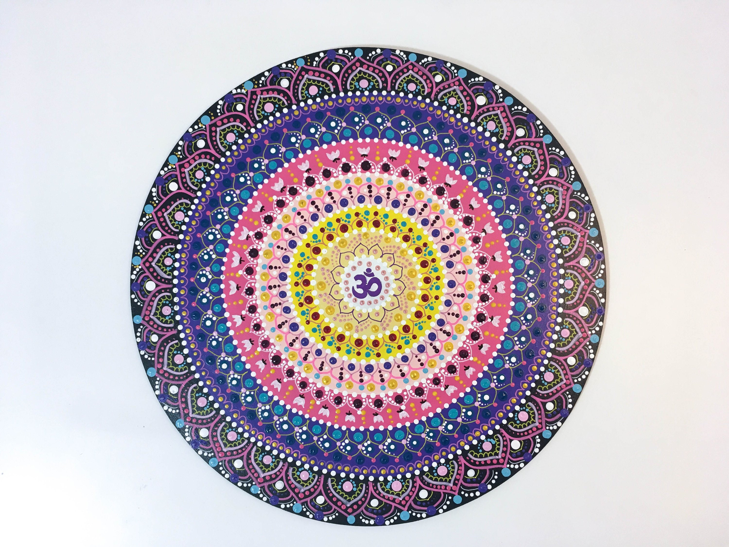 Mandala wall art. Original hand painted. Wall Decor. Mandala | Etsy