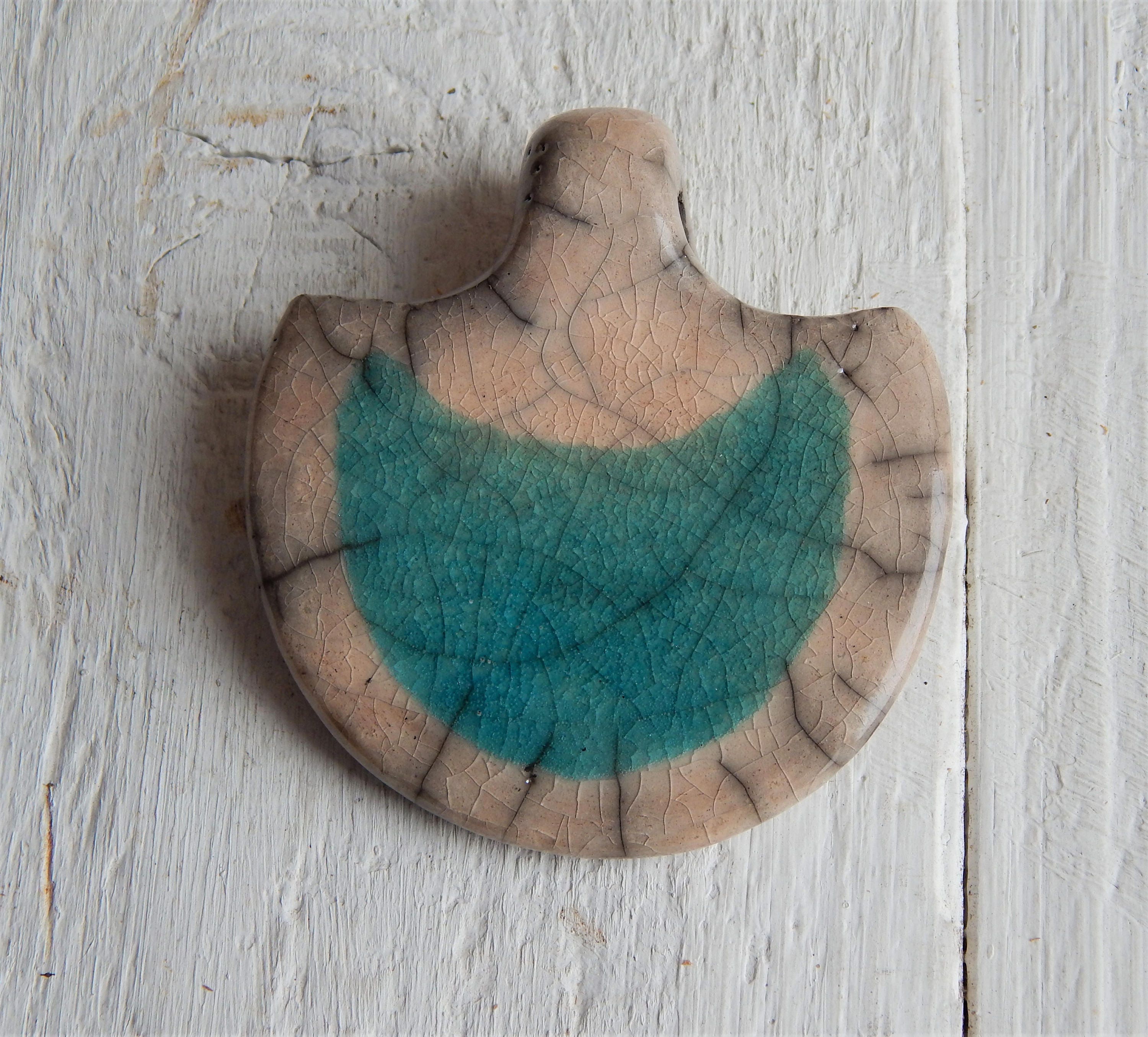 Ceramic Pendant "luna", Handmade Jewelry, Ceramics, Gift, Ethnos ...