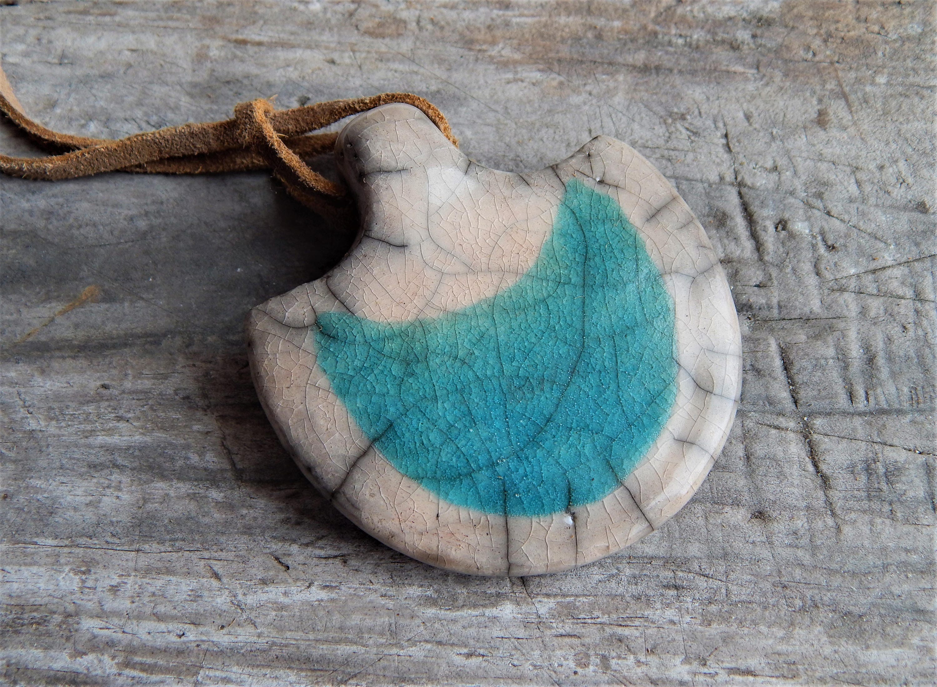 Ceramic Pendant "luna", Handmade Jewelry, Ceramics, Gift, Ethnos ...