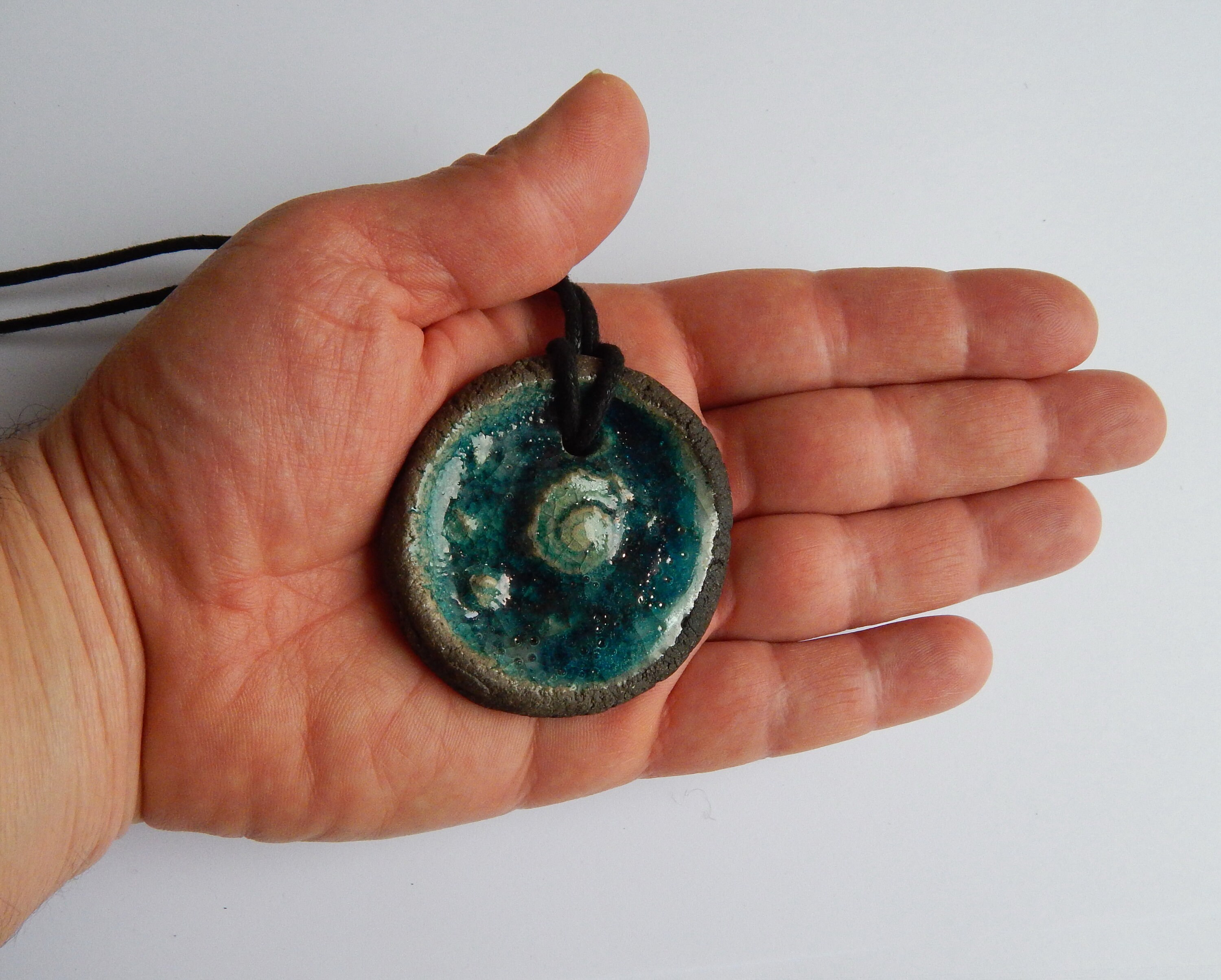 Ceramic Pendant shell Handmade Jewelry Ceramics - Etsy