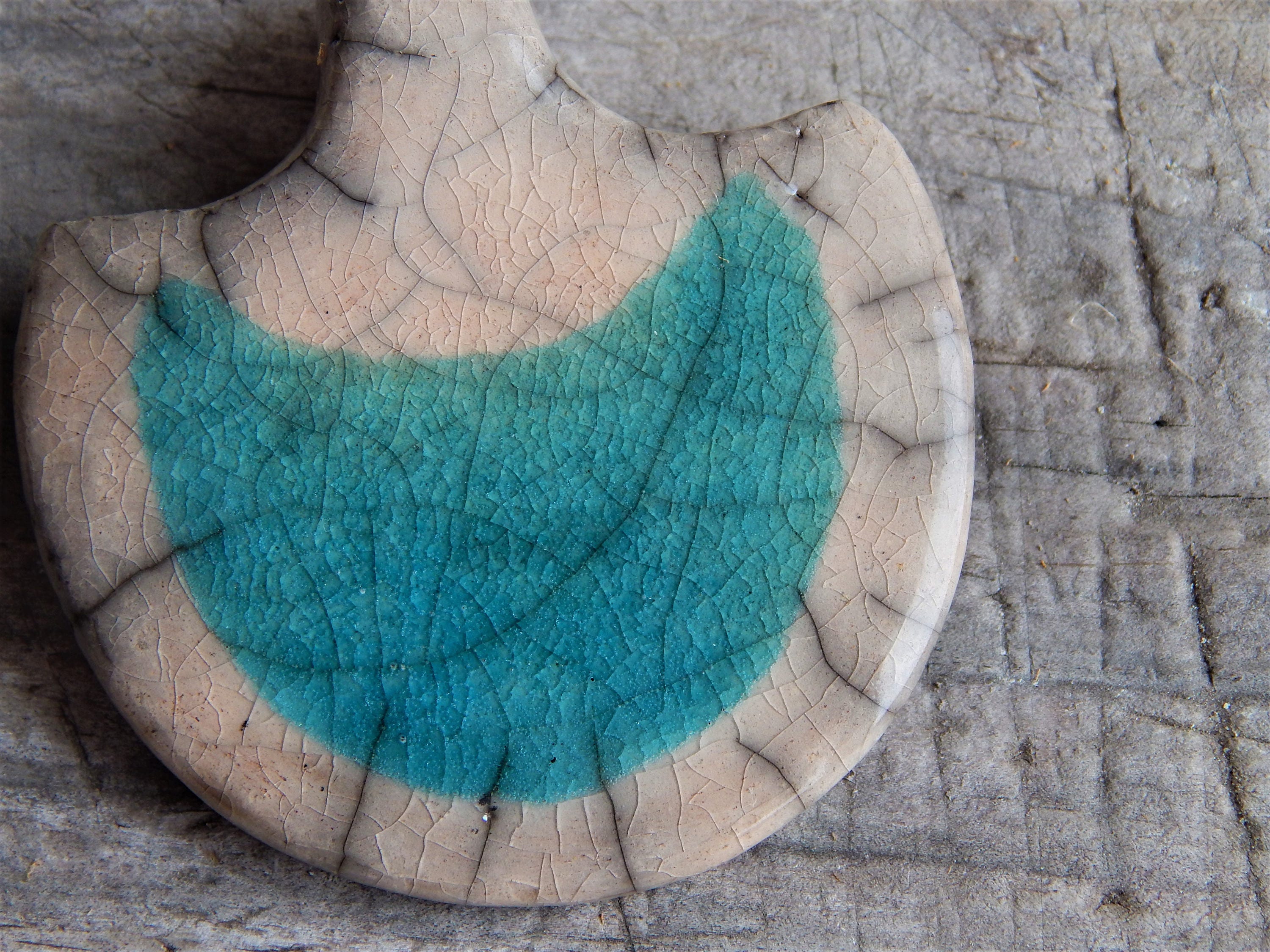 Ceramic Pendant "luna", Handmade Jewelry, Ceramics, Gift, Ethnos ...