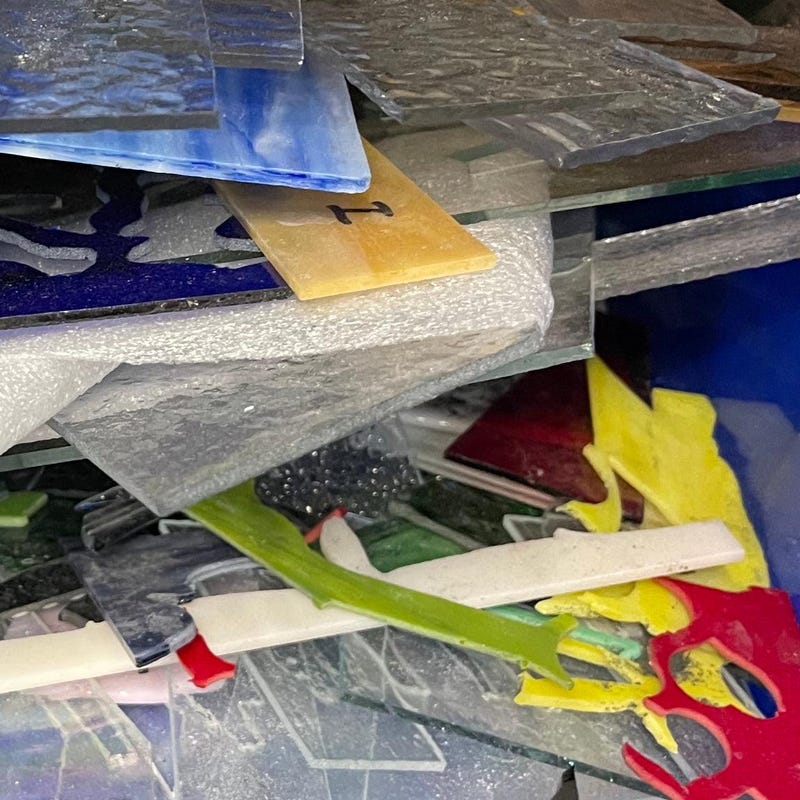 Stained Glass Scraps - Etsy