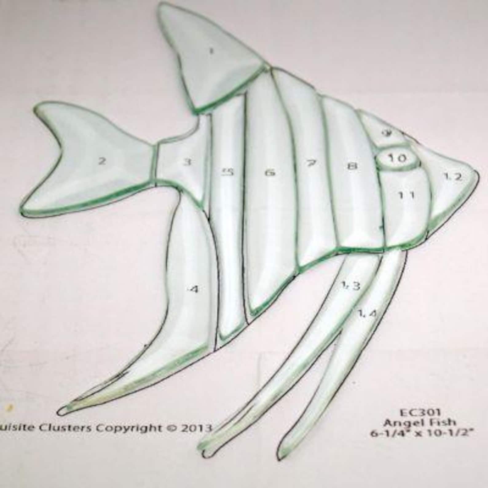 EC301 Angel Fish Bevel Cluster - Etsy