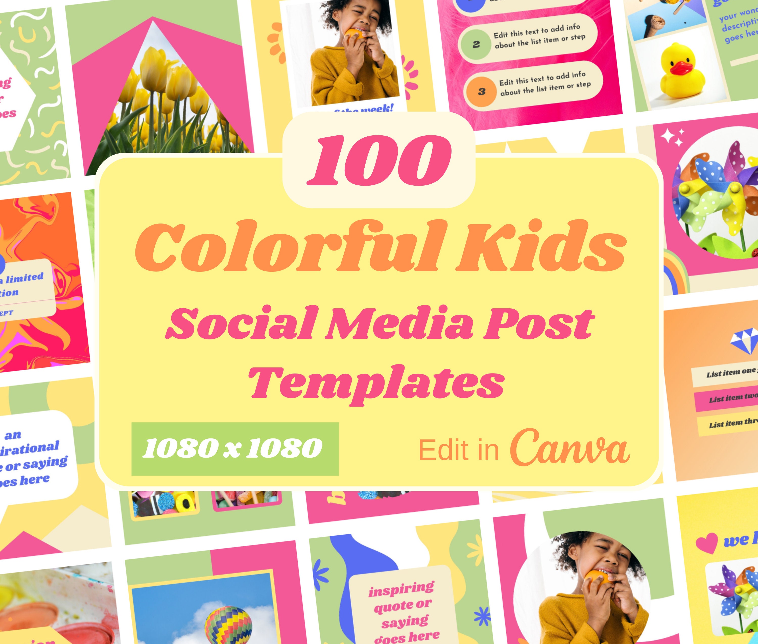 Bright Social Media Blogger Templates, Motherhood Instagram Posts ...