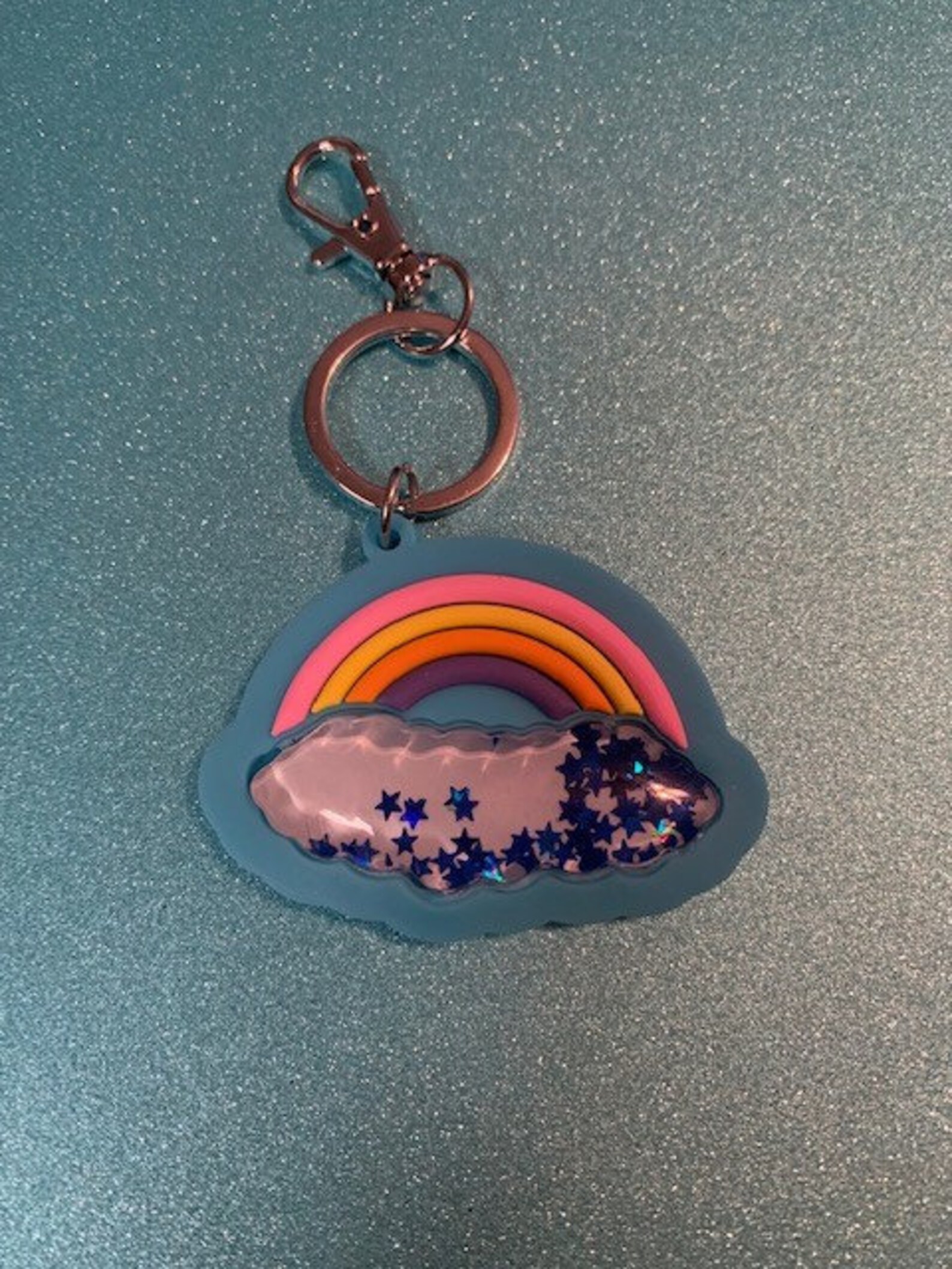 Rainbow Keychain | Etsy