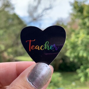 Mini Teacher Heart Sticker / Teacher Life / Waterproof Sticker for Car ...