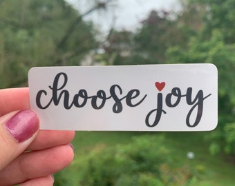 Choose Joy Sticker - Etsy
