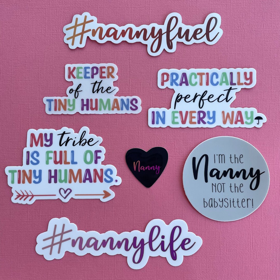 Nanny Basics Sticker Pack / Waterproof Sticker for Car, Tablet Laptop ...