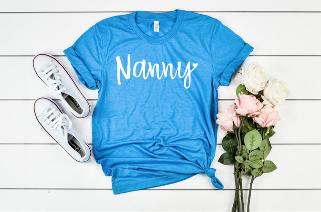 Nanny Shirt, Nanny Gift, Super Simple Nannyy Shirt, Customizable Nanny ...