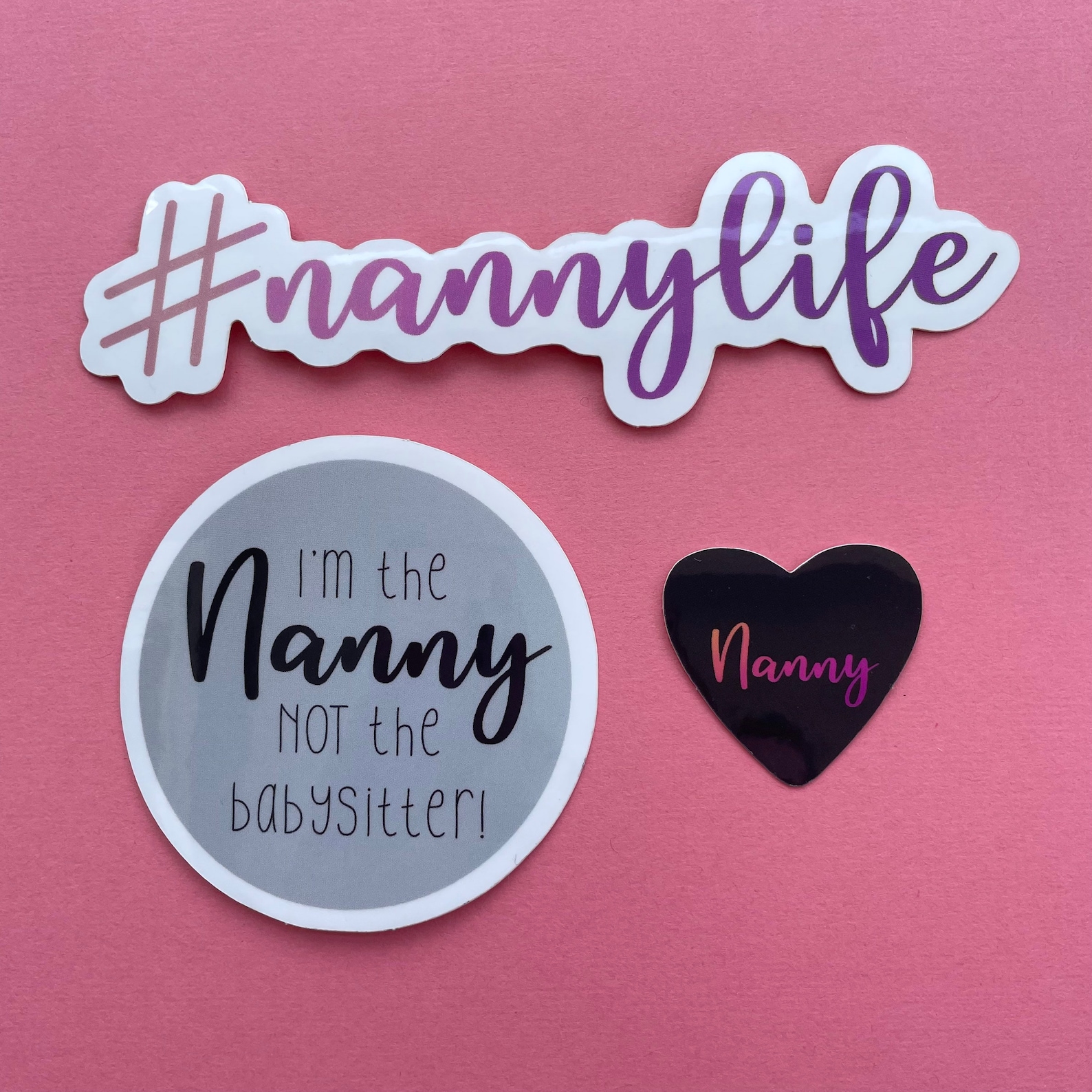 Nanny Sticker Pack / Waterproof Sticker for Car Tablet | Etsy