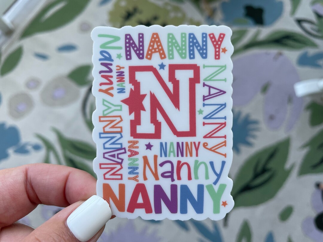 Nanny Sticker / Rainbow Matte Sticker - Etsy