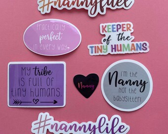 Nanny Sticker Pack / Waterproof Sticker for Car Tablet | Etsy
