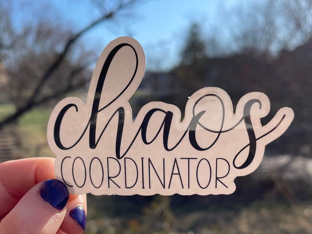 Chaos Coordinator Sticker / Waterproof Sticker for Car, Tablet, Laptop ...