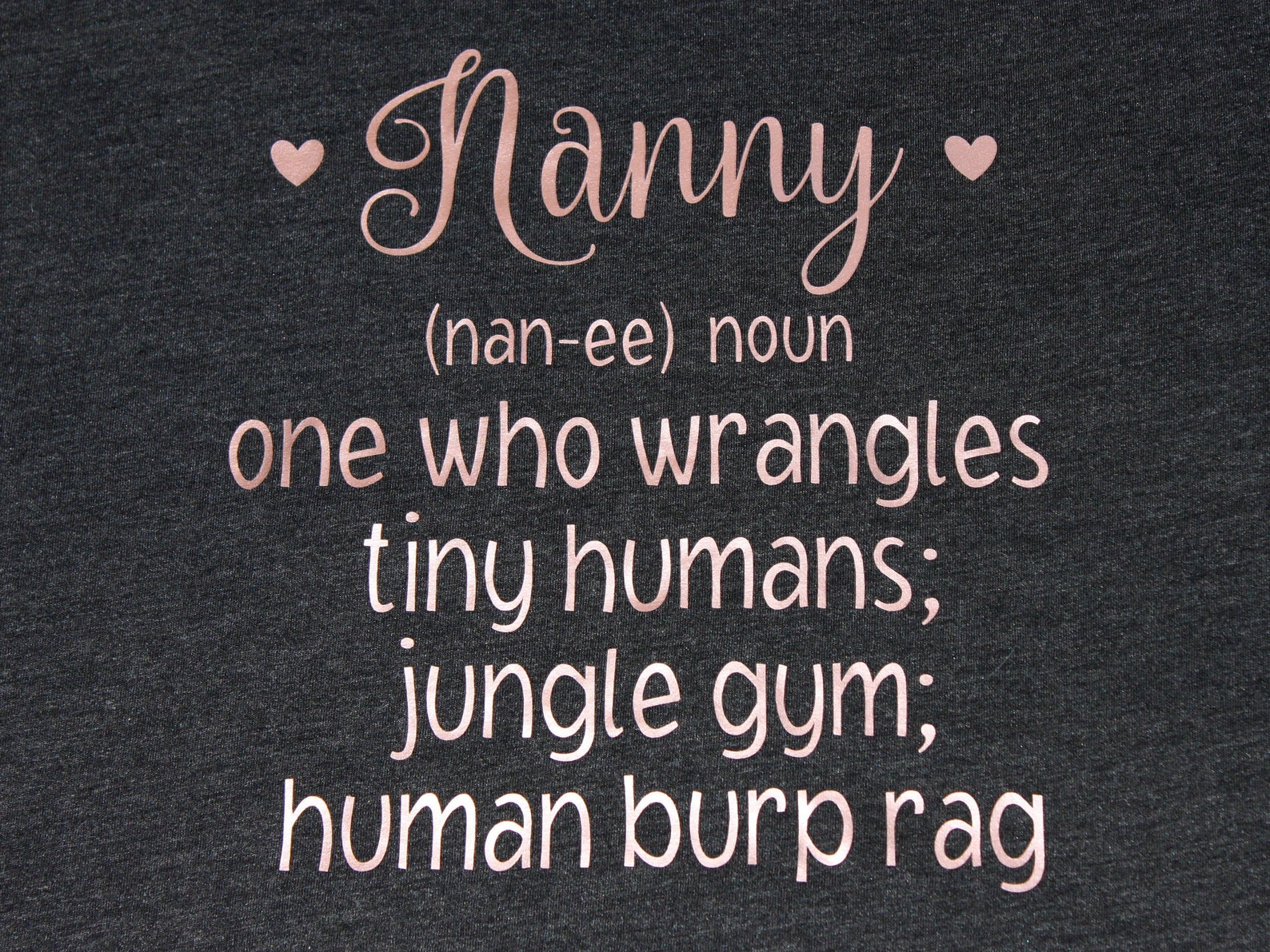 Nanny Definition, Nanny Gift, Nanny Tee, Nanny Shirt, Nanny Years ...