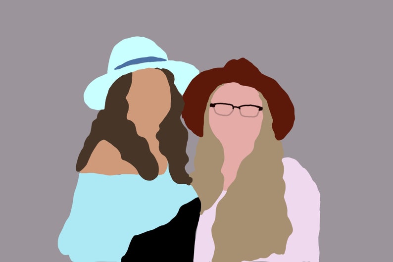 Custom Outline Portraits - Etsy