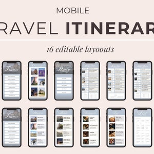 Mobile Travel Itinerary Travel Schedule Traveling Guide Travel ...