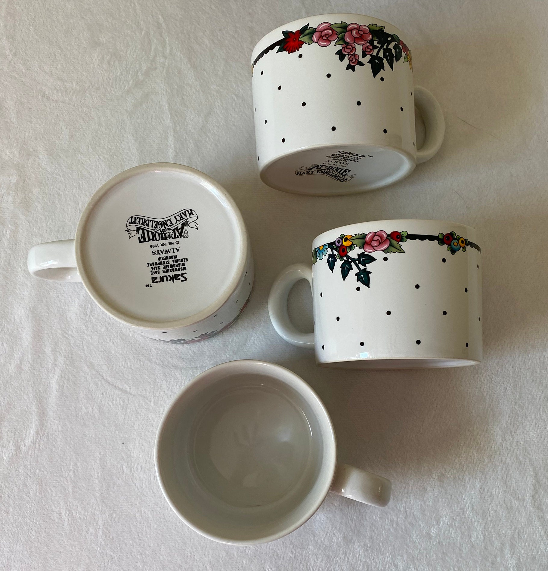 Mary Engelbreit ALWAYS Cups Set of 4 Mugs by Sakura at Home - Etsy