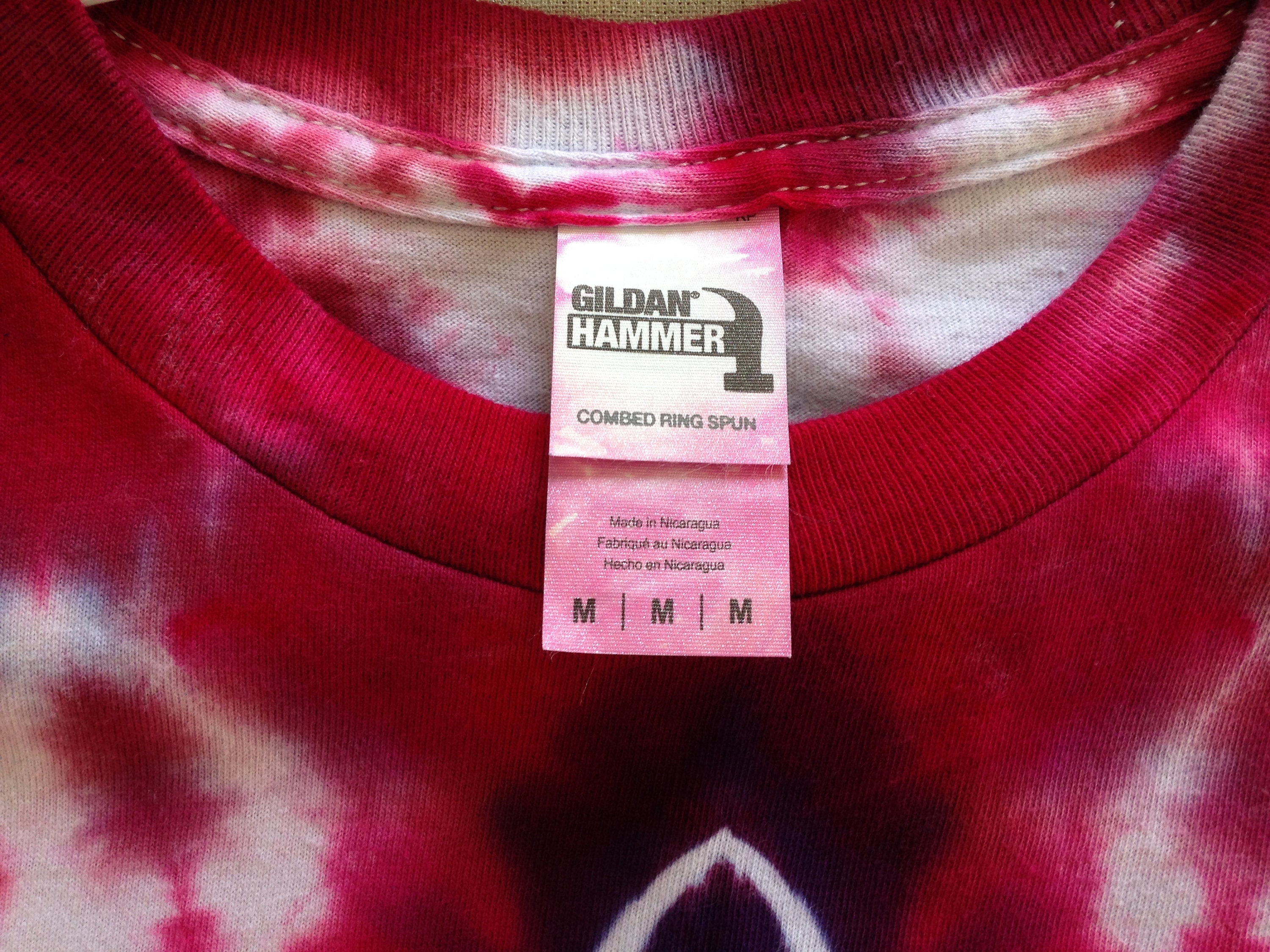 Tie Dye Purple Star Tee Shirt Graphic Hand Tie Dyed Design in Lavender ...