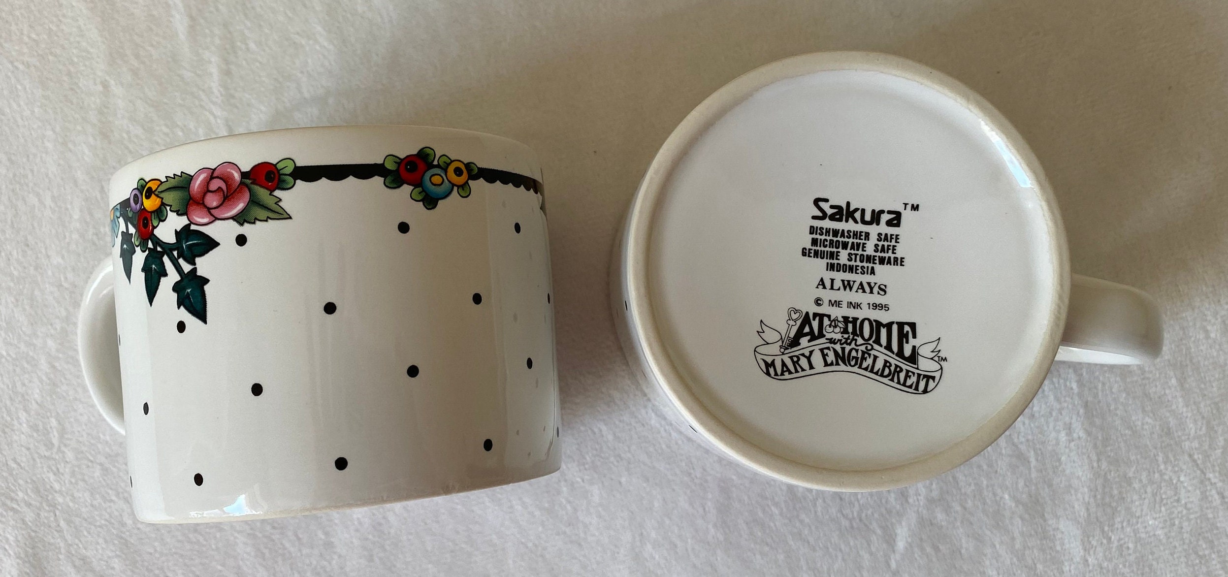 Mary Engelbreit ALWAYS Cups Set of 4 Mugs by Sakura at Home - Etsy