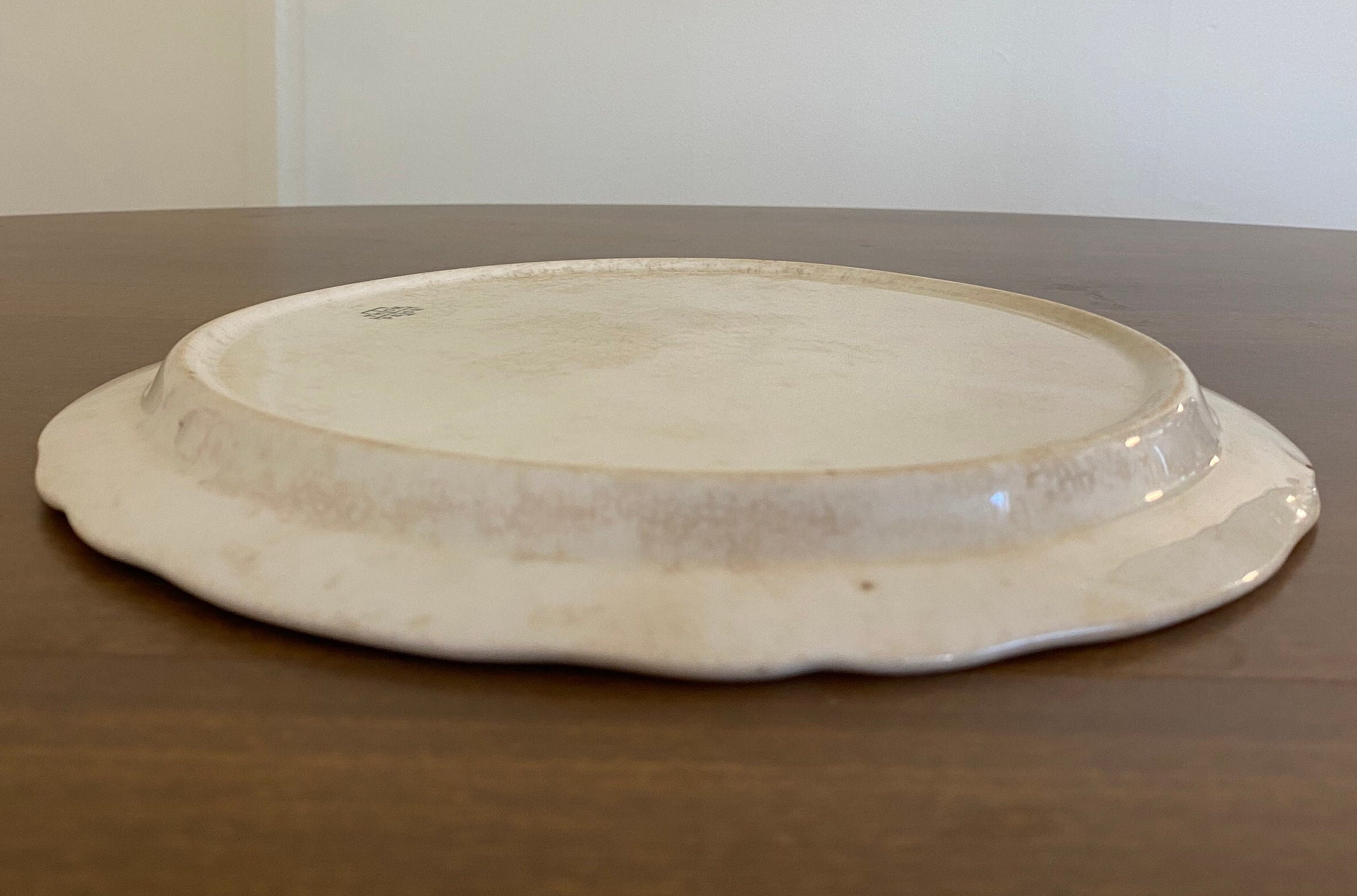 Grill Plate C. C. Thompson Pottery Divided Dish Indian Tree With Orange ...