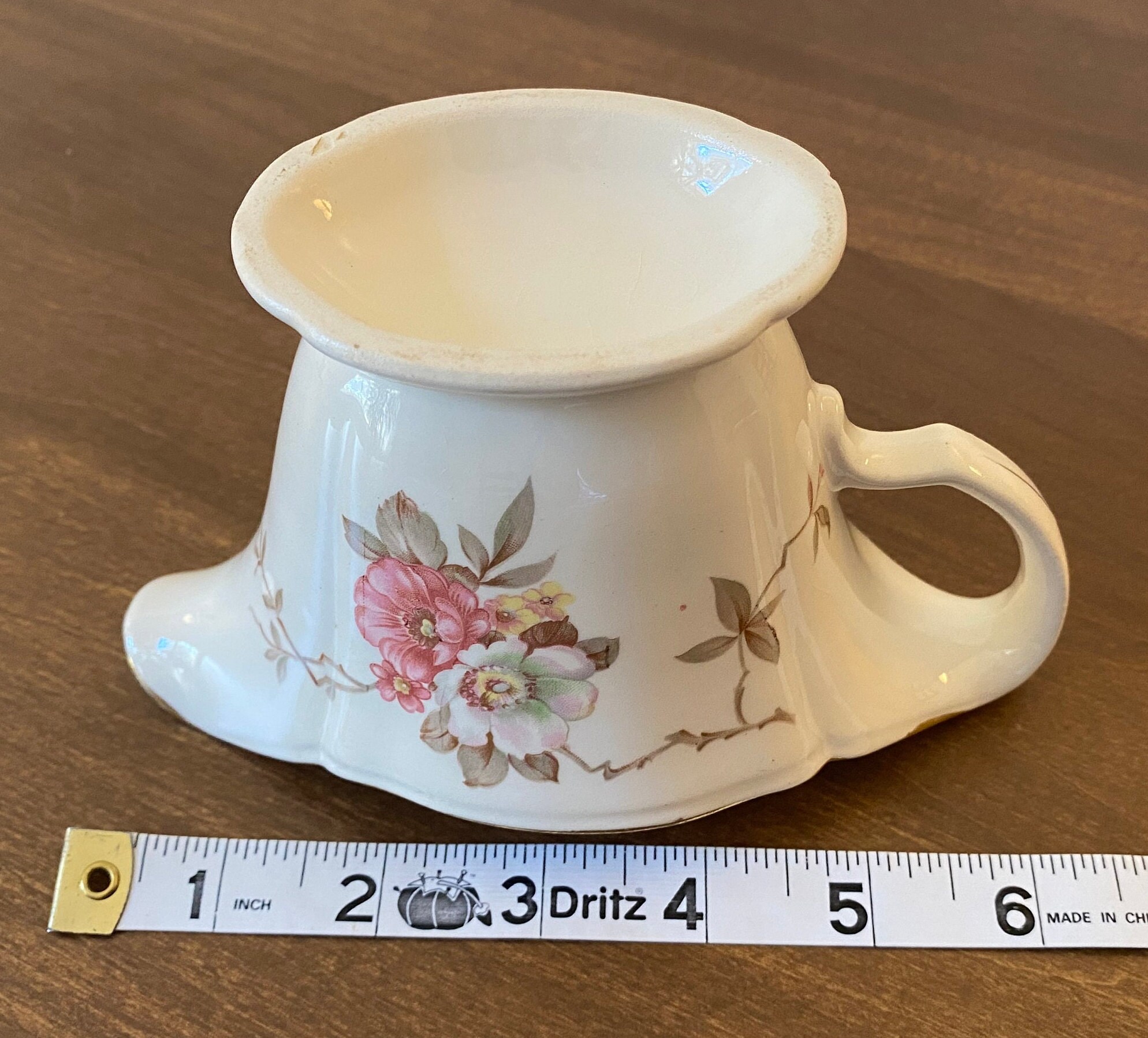 Creamer Blossom Time, Edwin M. Knowles China Co., Semi Vitreous Cream ...