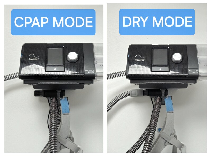 CPAP Shelf With Hose Dryer (filtered) for Resmed Airsense 10, Wall ...