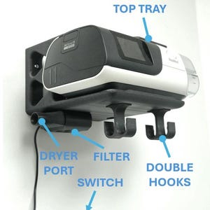 CPAP Shelf With Hose Dryer (filtered) for Resmed Airsense 11, Wall ...