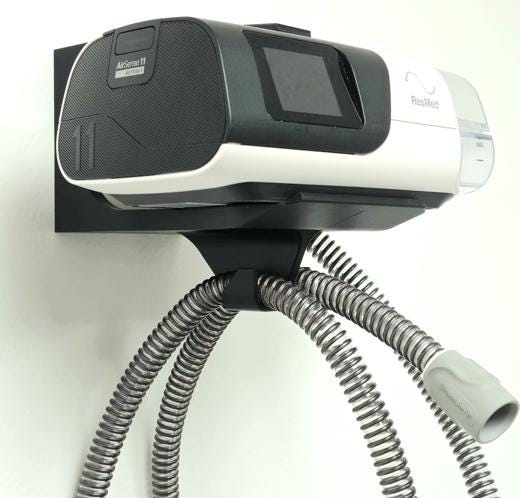 CPAP Shelf for Resmed Airsense 10+11, Wall Mount, Ultra Compact - Model ...