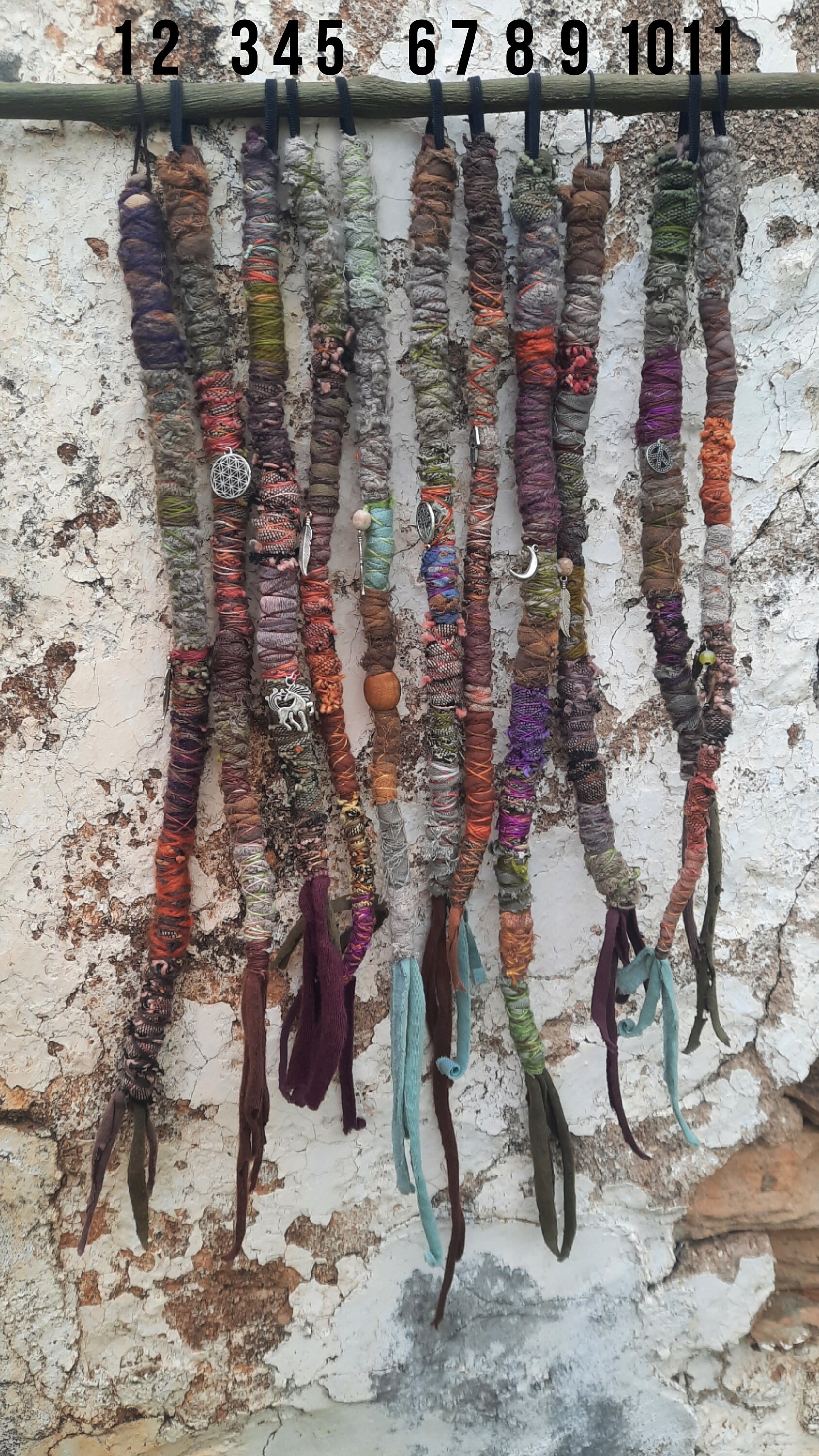 Psychedelic Hair Dread Wraps Forest Nature Earthy Tones Inspired by ...
