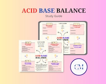 Acid Base Balance Study Guide - Etsy