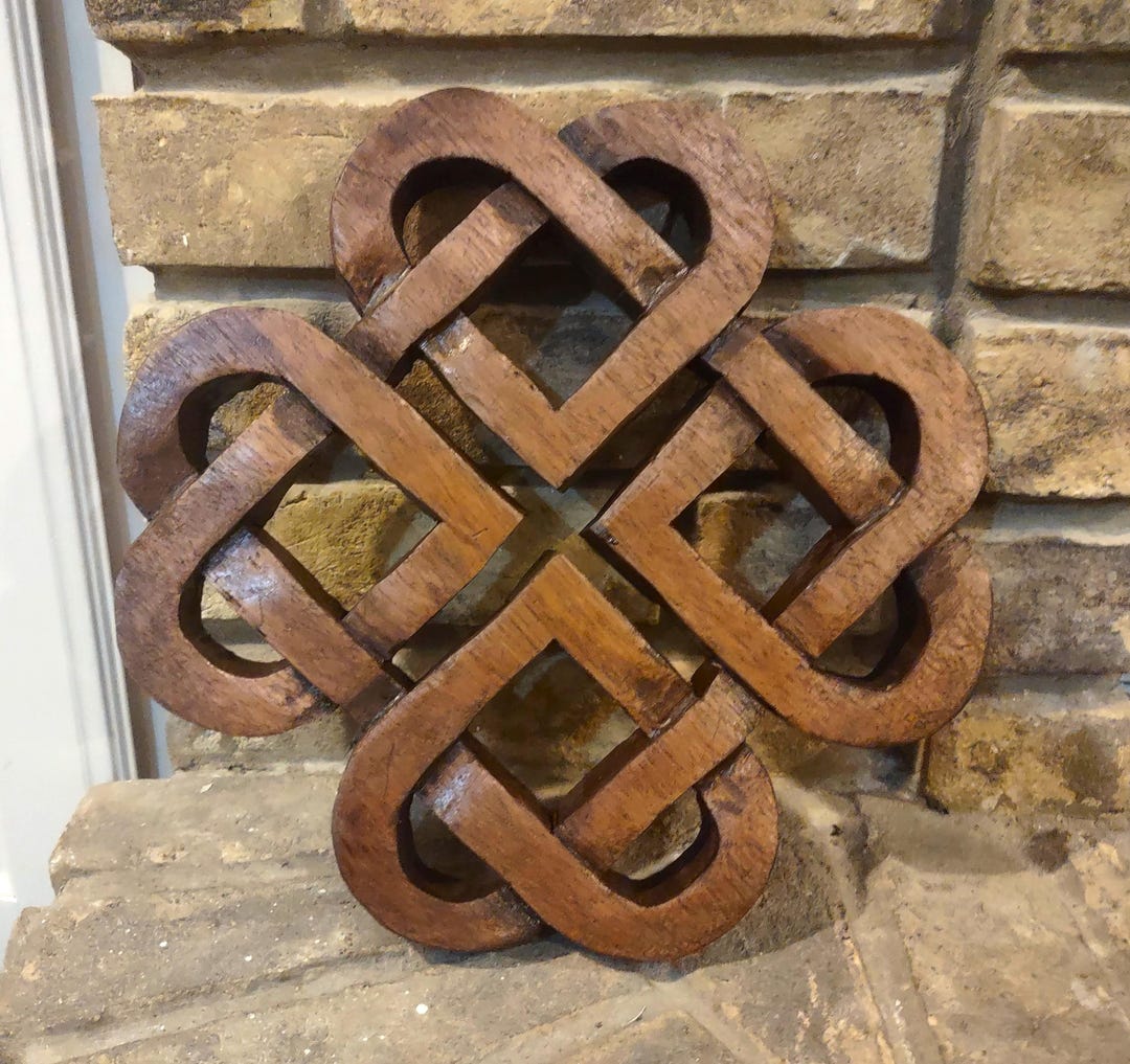 Hand Cut and Carved Irish Celtic LOVE Knot - Etsy