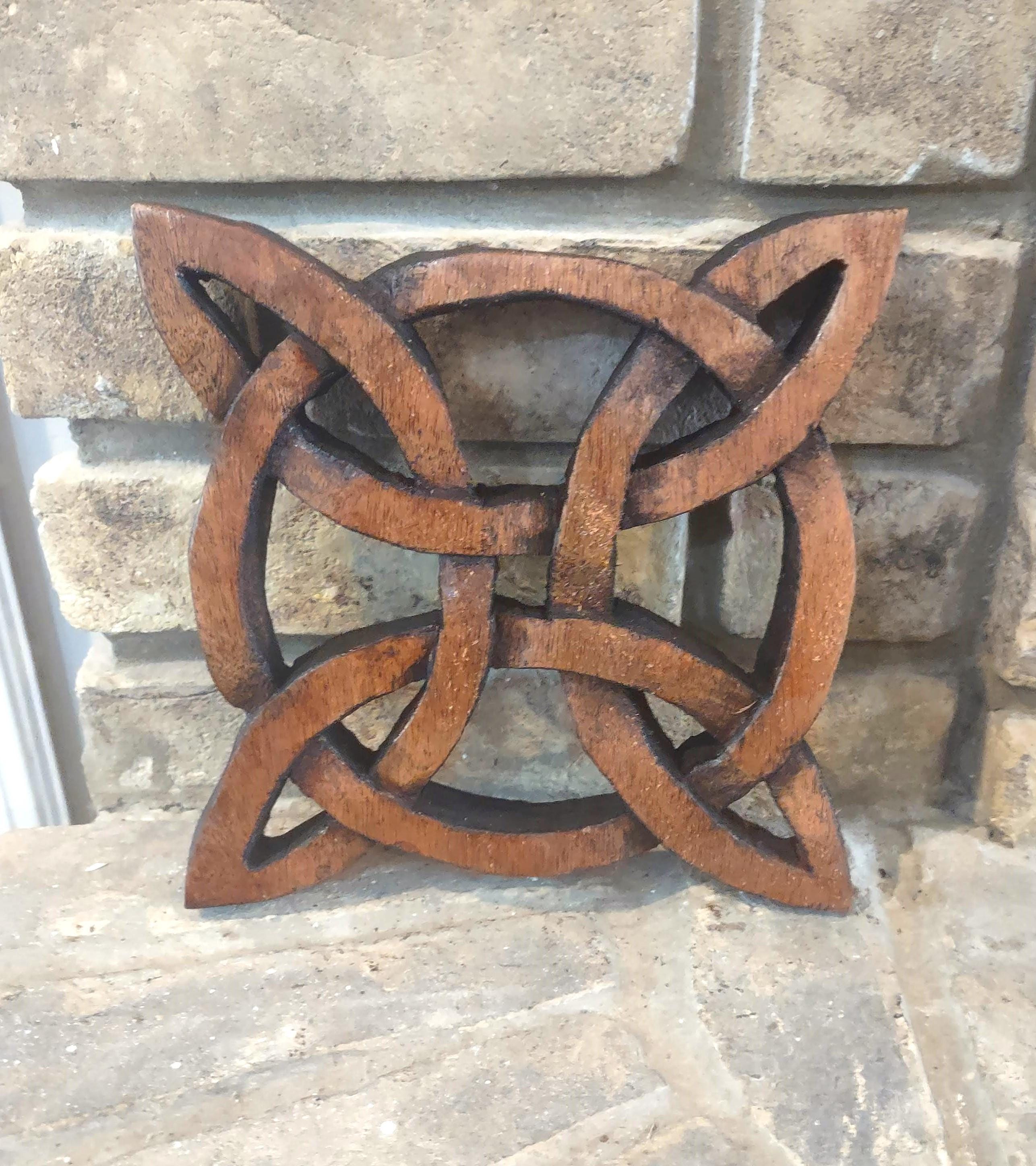 Compass Rose Knot Hand Cut and Carved Irish Celtic Compass Rose Knot - Etsy