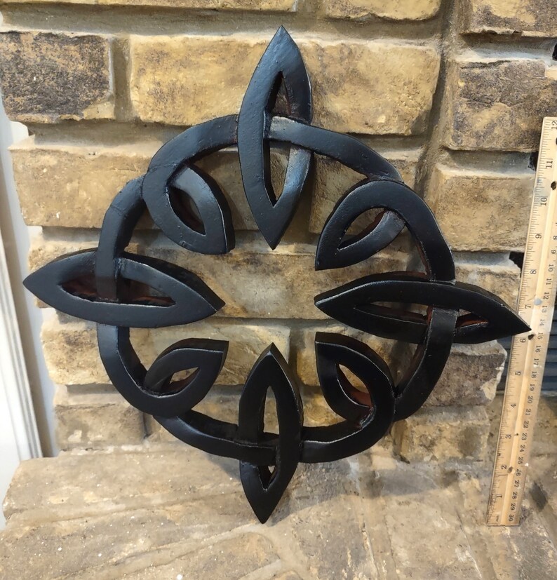 Compass Rose Knot Hand Cut and Carved Modified Irish Celtic Compass ...