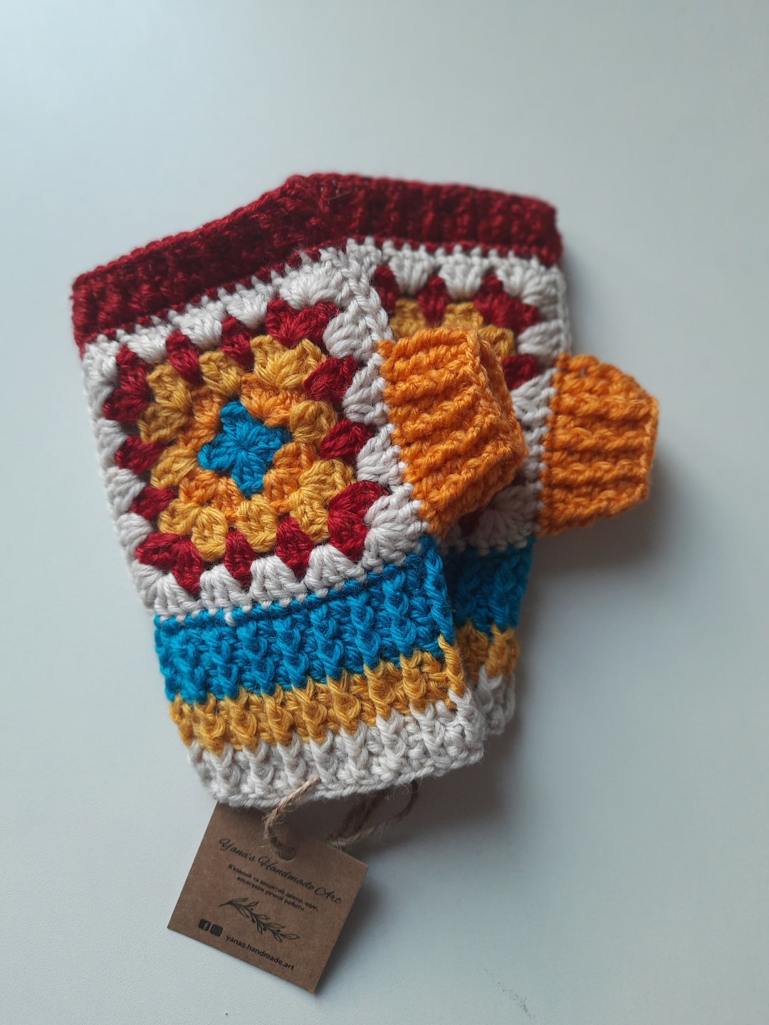 Woollen Handwarmer Gloves Mittens Autumn/winter Warmers Matching ...