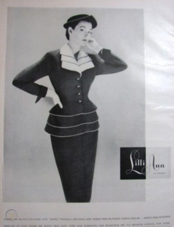 Lilli Ann Vintage 1953 Documented "New Look" Style Sk… - Gem