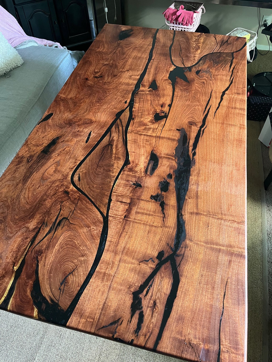 Mesquite "black Swamp" Dining Table - Etsy