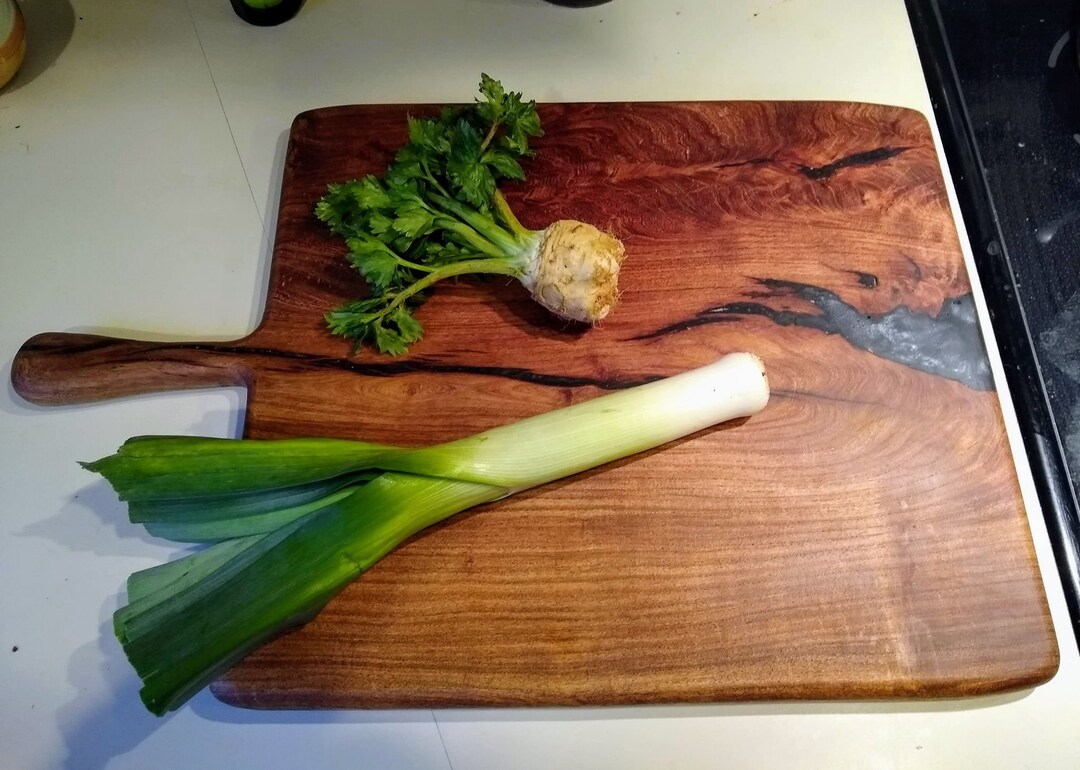 Mesquite and Black Epoxy Inlay Cutting Board - Etsy