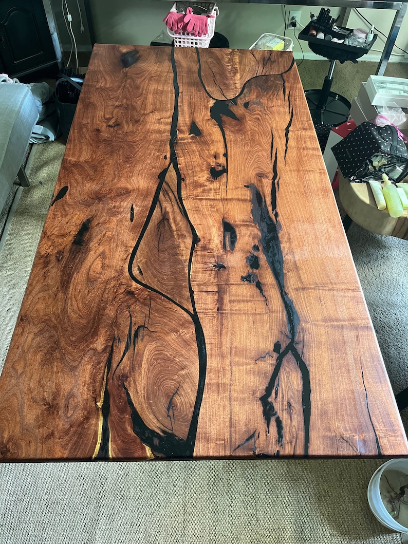 Mesquite "black Swamp" Dining Table - Etsy