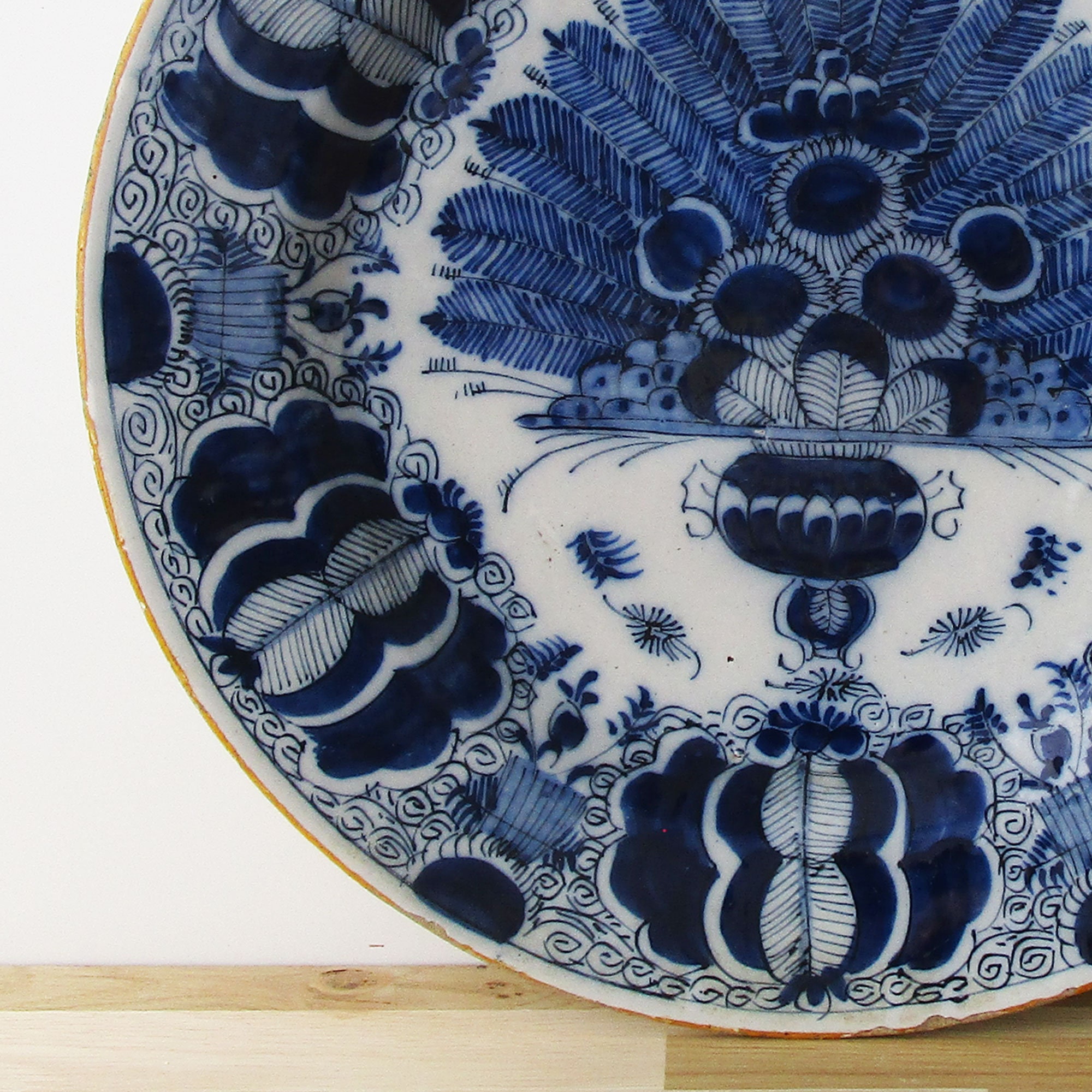 Antique 1700s - De PORCELEYNE CLAEUW - Large DELFT Blue Charger / Wall ...