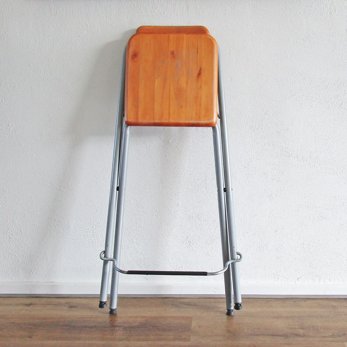Vintage IKEA Dennis 1990s Bar Stool / Folding Chair Wood and - Etsy