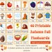 40 Printable Autumn Flashcards - Fall Vocabulary Flash Cards - Kids ...