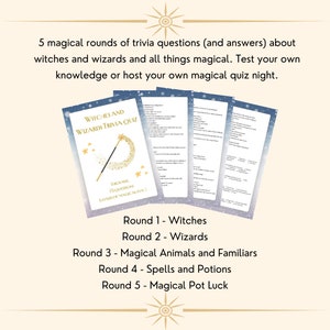 Magical Witches and Wizards Trivia Quiz - 75 Questions and Answers to ...