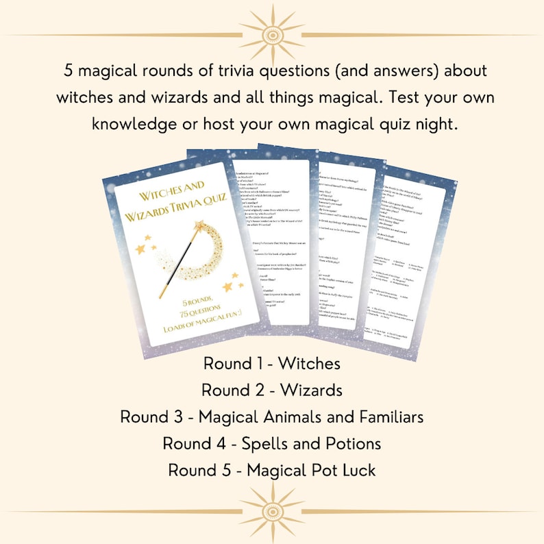 Magical Witches and Wizards Trivia Quiz - 75 Questions and Answers to ...