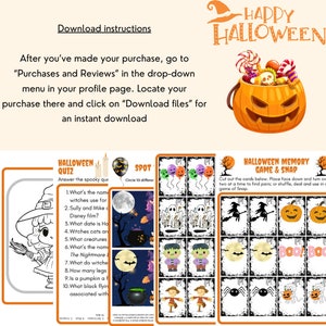 Halloween Printable Activity Pack for Kids 10 Activities - Etsy UK
