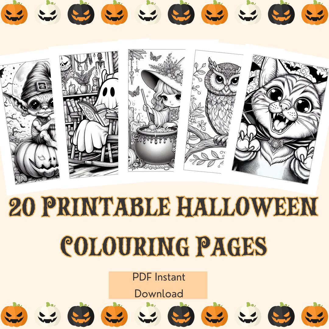Printable Halloween Colouring Pages - 20 Coloring Pages for Teenagers ...