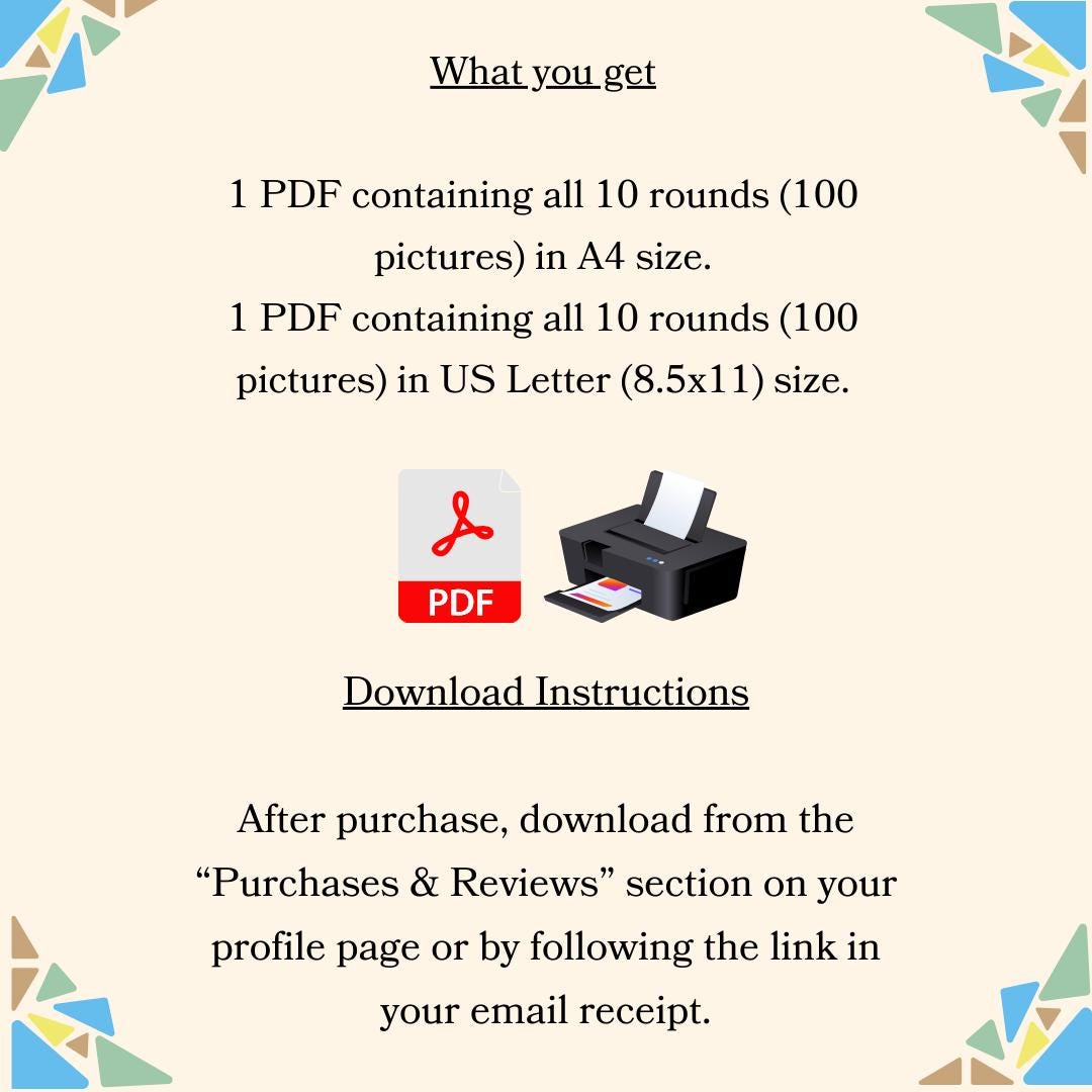 Picture Quiz Rounds - Printable PDF With 10 Picture Rounds - 100 Pics ...